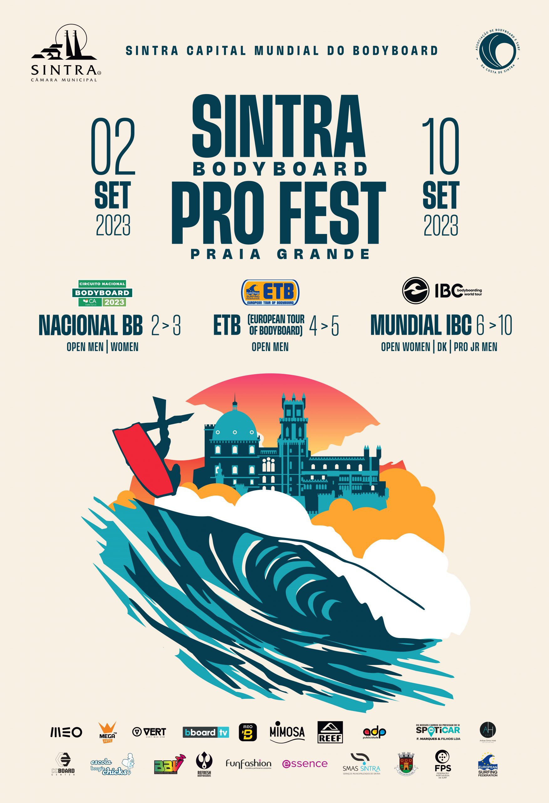 Sintra Bodyboard Pro Fest na Praia Grande, com o apoio dos SMAS - SMAS Sintra